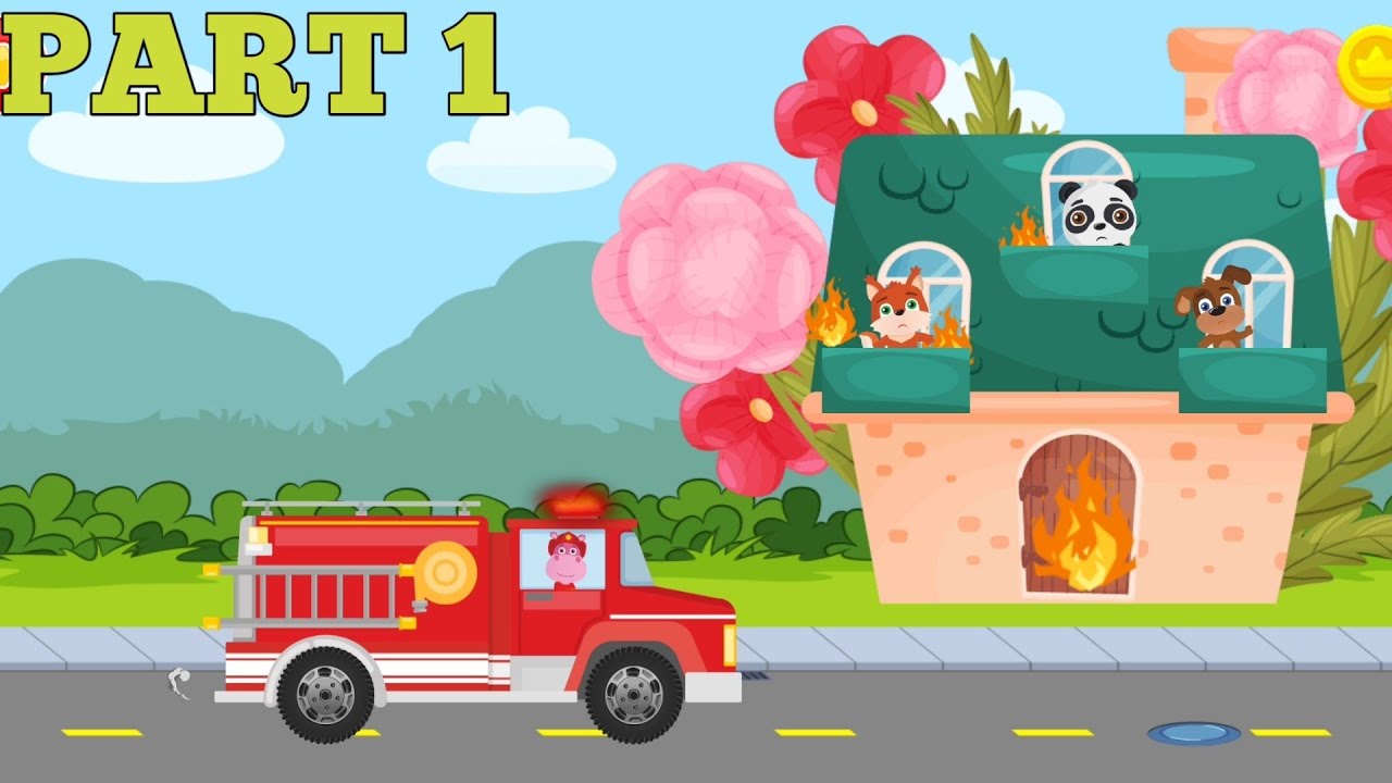 fireman for kids| kids rescue fire simulator| fire emergency rescue for ...