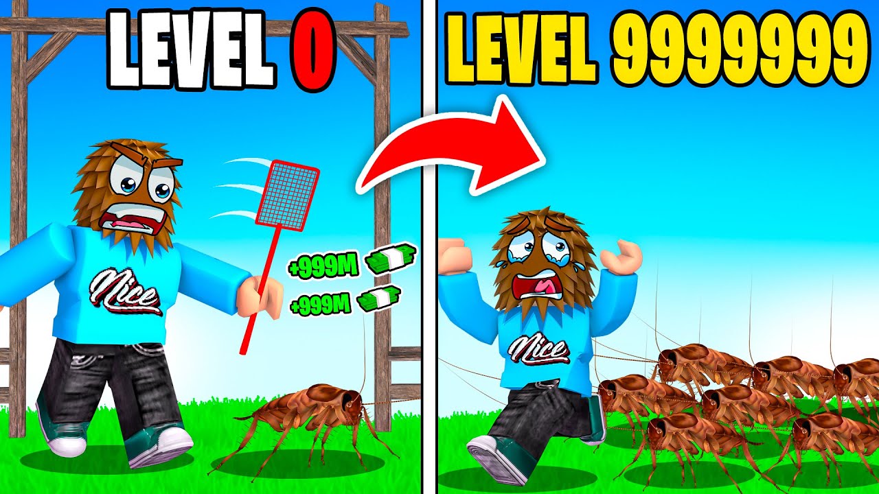 Smashing the LARGEST Roaches In Roblox - YouTube