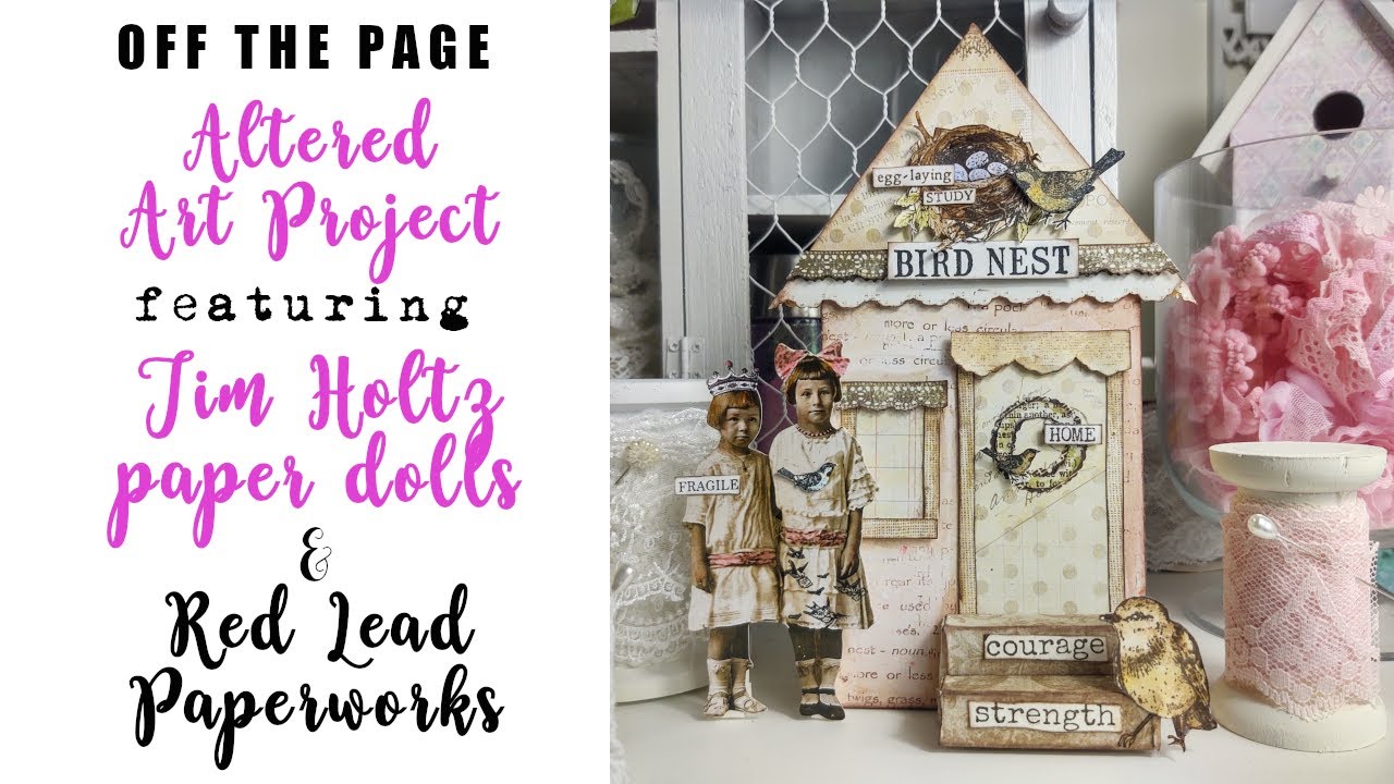 Studio Art with TIM HOLTZ paperdolls & RED LEAD PAPERWORKS - YouTube