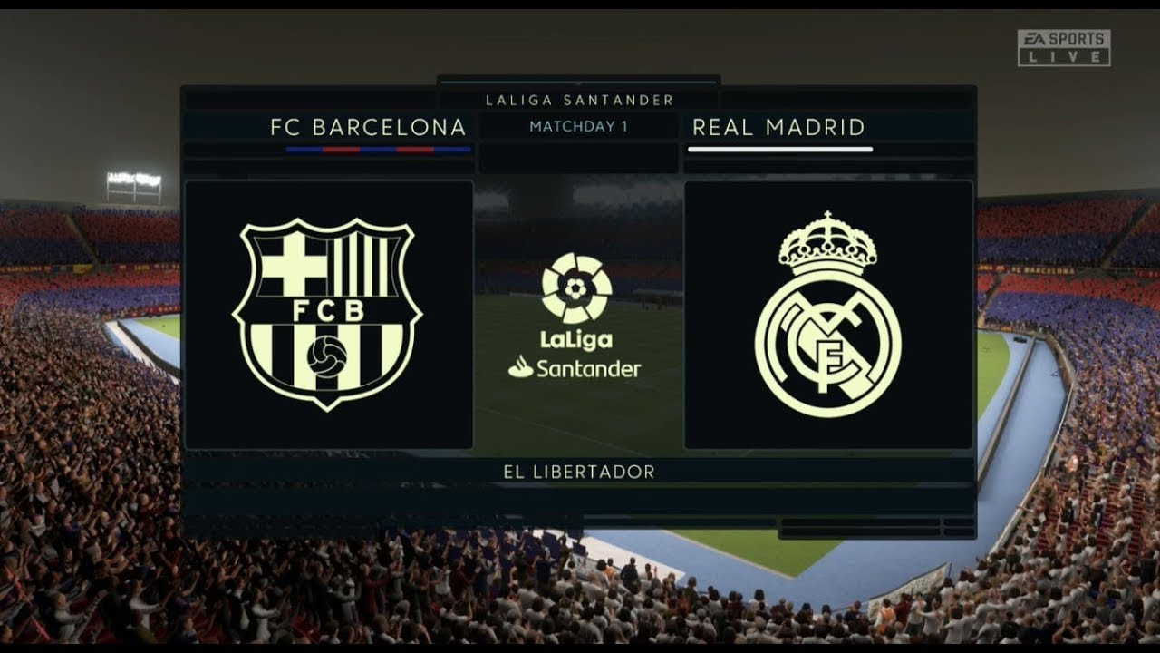 FC Barcelona VS Real Madrid | La Liga | FIFA 20 | Full Game | El ...