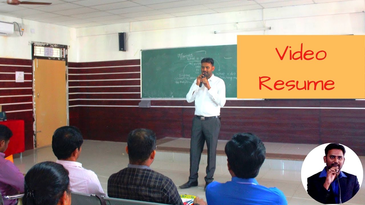 About Me | Jagadeesh.B | SNS Institutions | Faculty | Video Resume ...