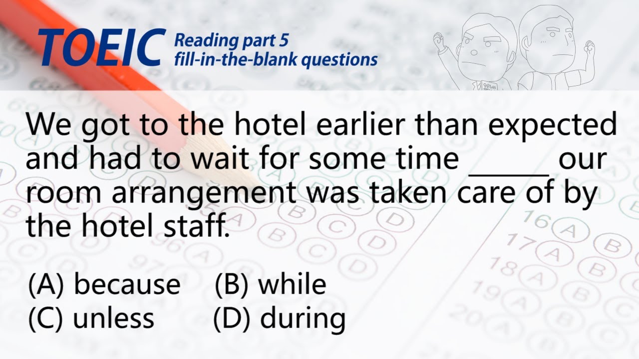 #800 TOEIC リーディングセクション PART5 穴埋め練習問題 - YouTube