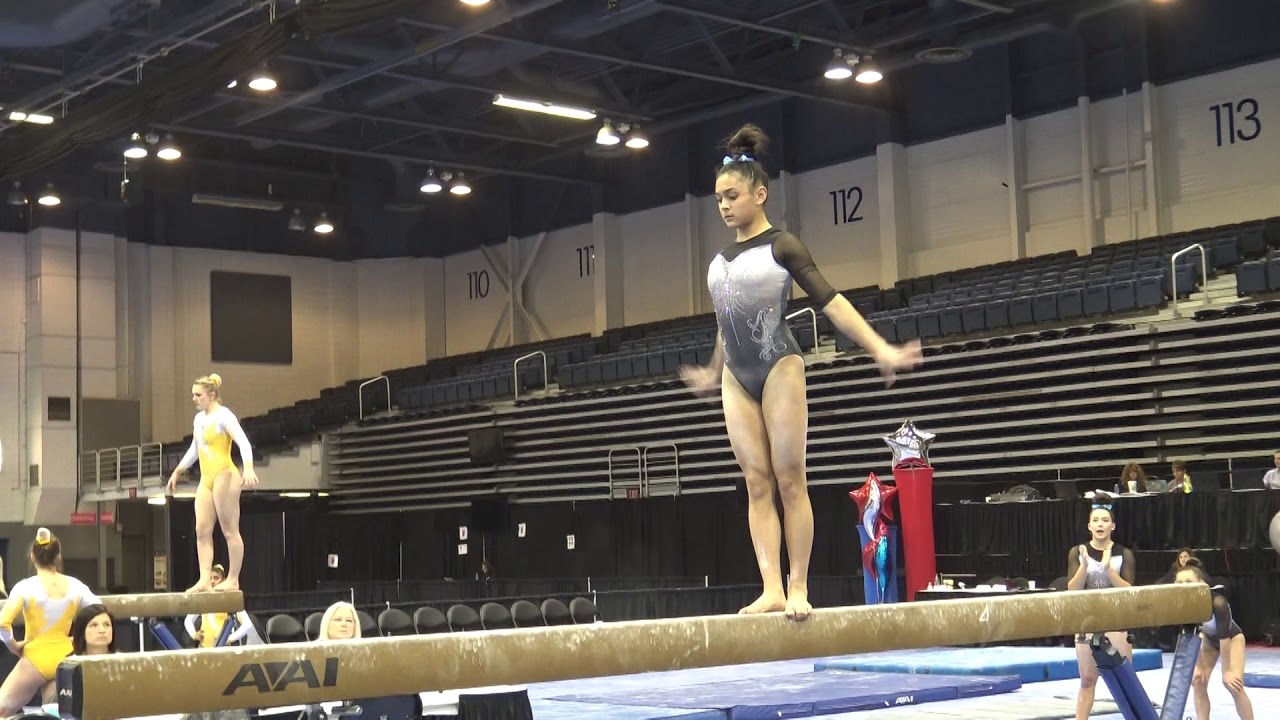 Alyssa Guns, Hunt's | L10 Beam 2018 Michigan State Meet - YouTube