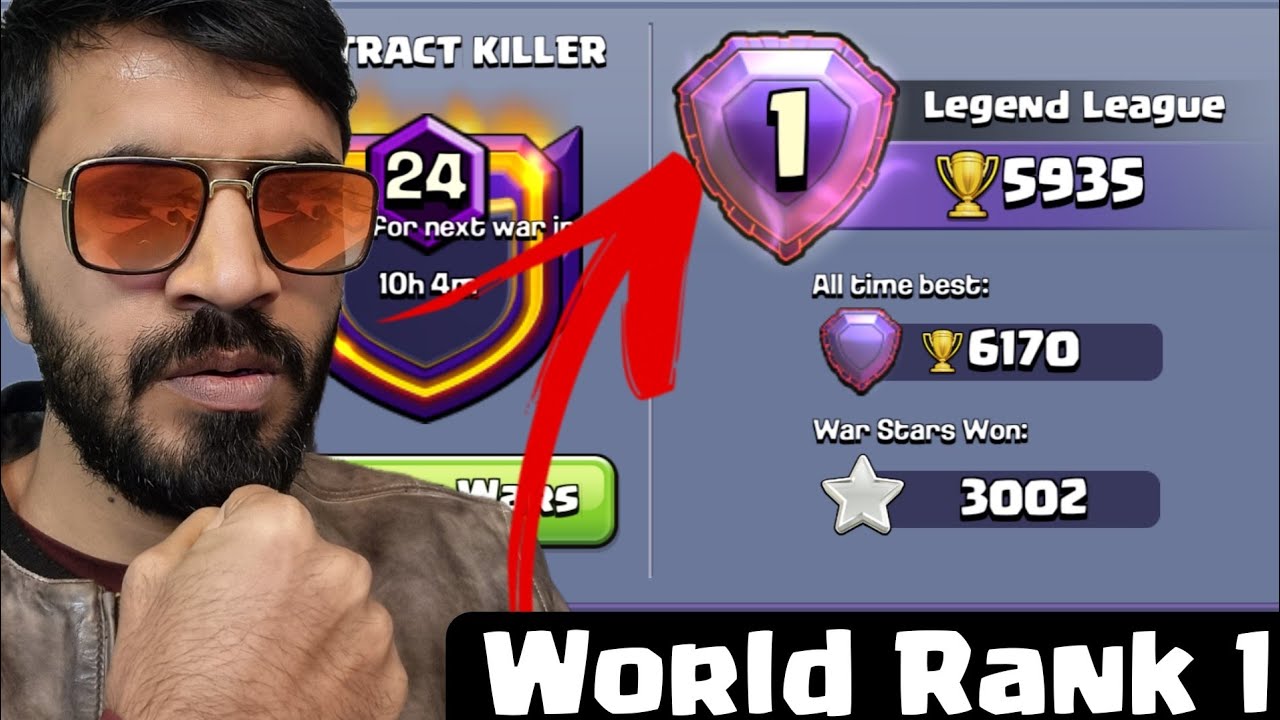 Finally I Did WORLD RANK 1 in Clash of clans(coc) - YouTube