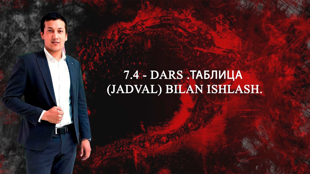 7.4 dars 2 Макет 2 Tartib - YouTube