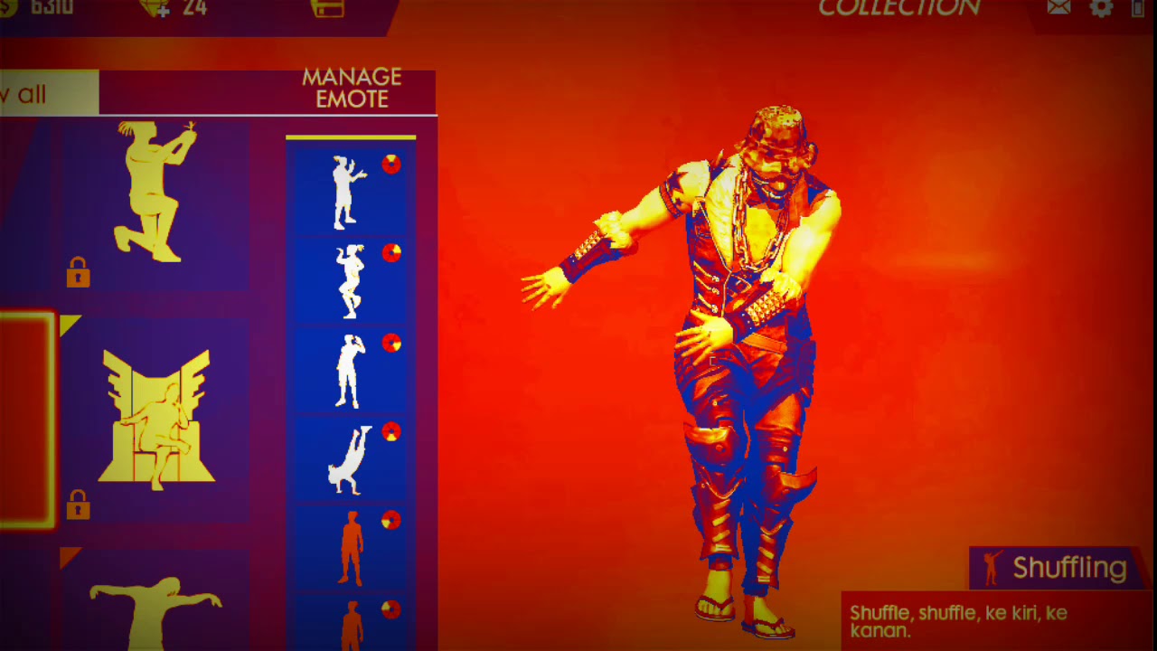 Dance FREE FIRE versi emote ORIGINAL - YouTube