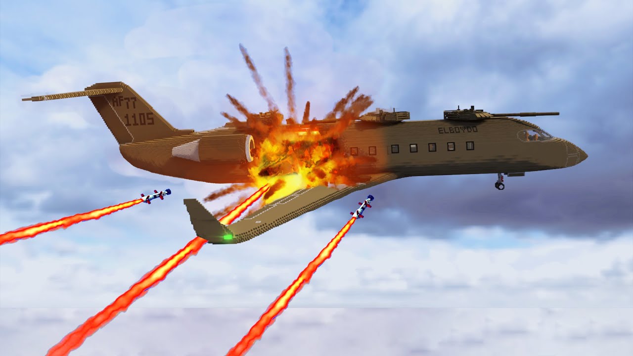 Realistic Plane Shootdowns & Crashes 5 😱 Teardown - YouTube