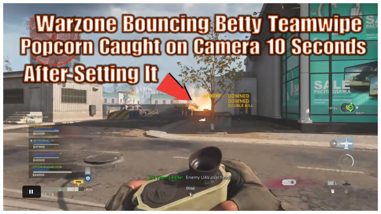 Warzone Bouncing Betty Teamwipe (Perfect Timing) - YouTube