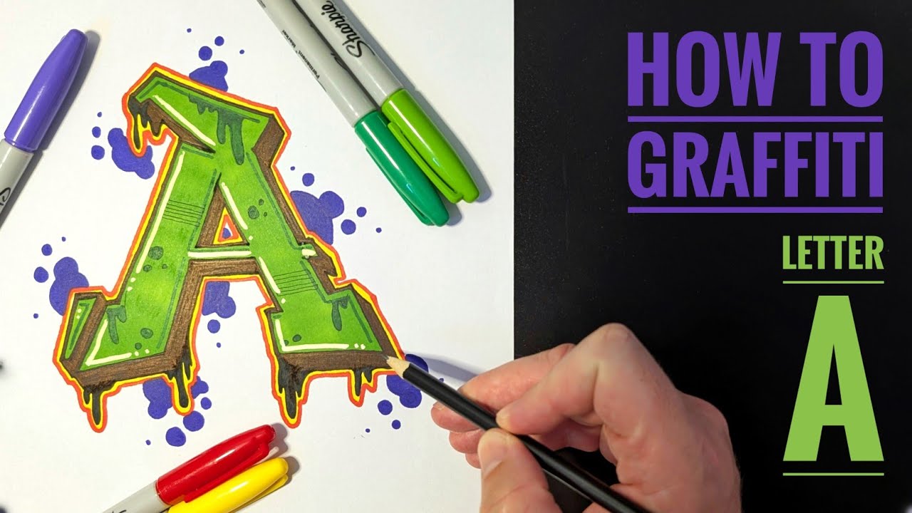 How To Graffiti Letter A 🔥 - YouTube