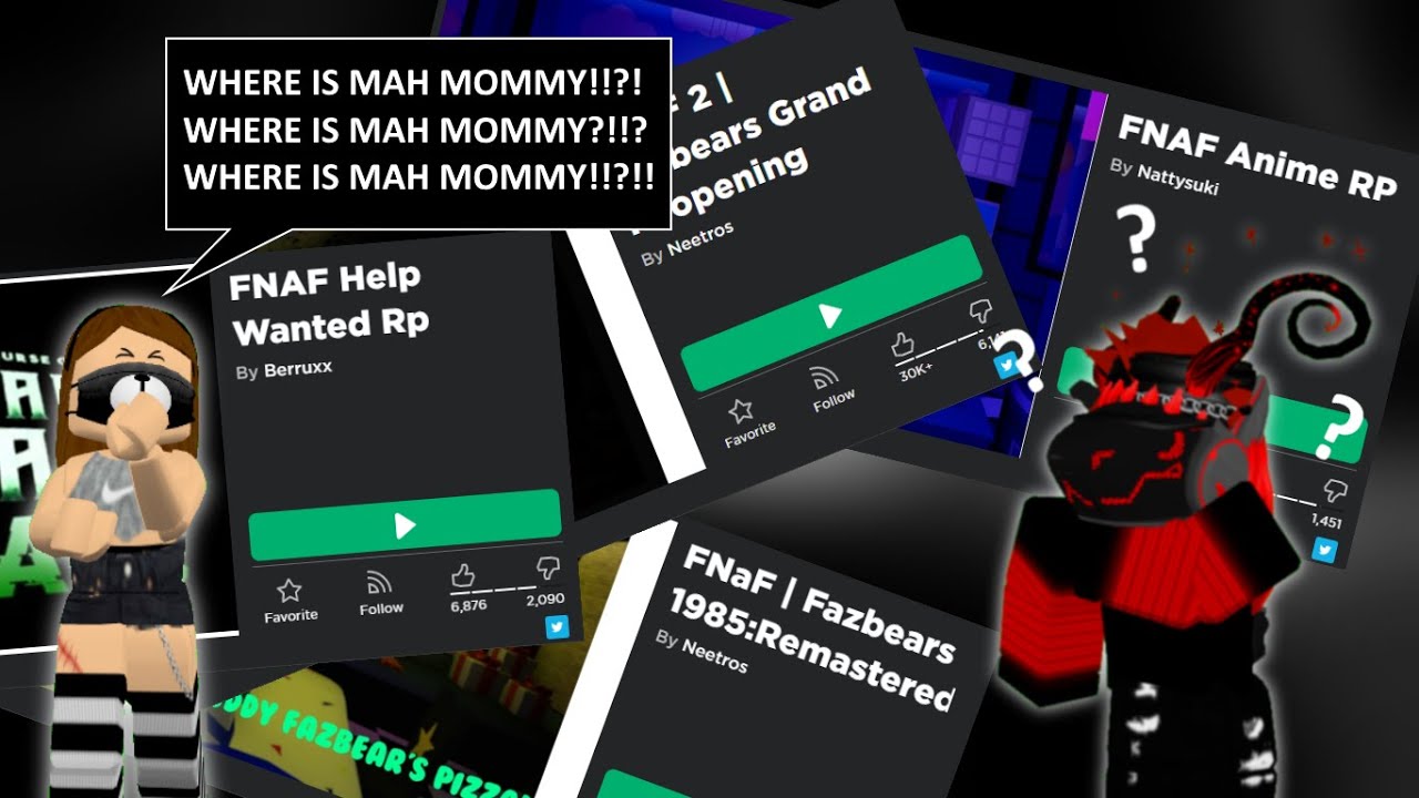 FNAF Role-Play Games | Roblox - YouTube