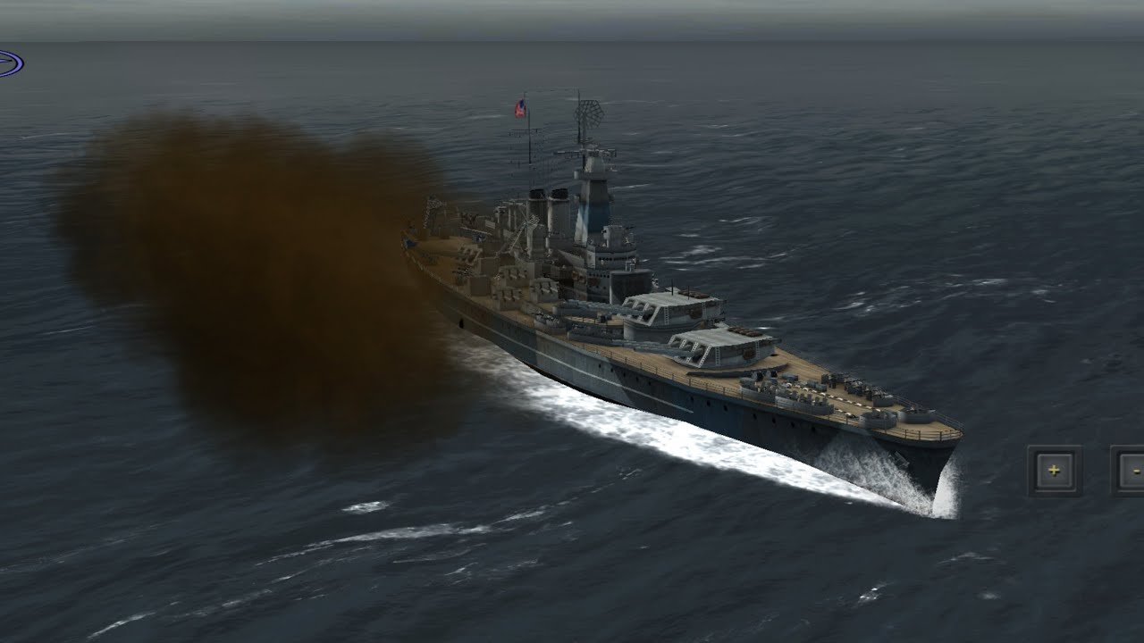 Atlantic Fleet : USS Washington vs H-39 Class Battleship - YouTube