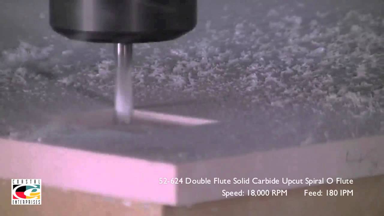 CNC Routing HDU - Precision Board Plus PBLT-48 - YouTube