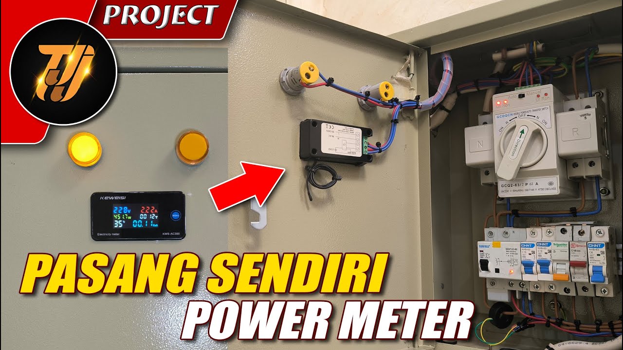 Cara Pasang sendiri Power meter panel listrik, pakai kabel NYAF Wilson ...