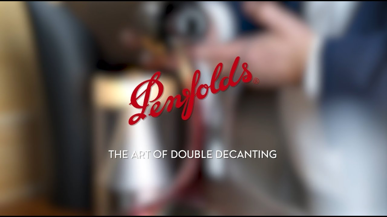 How to double decant red wine - Penfolds - YouTube