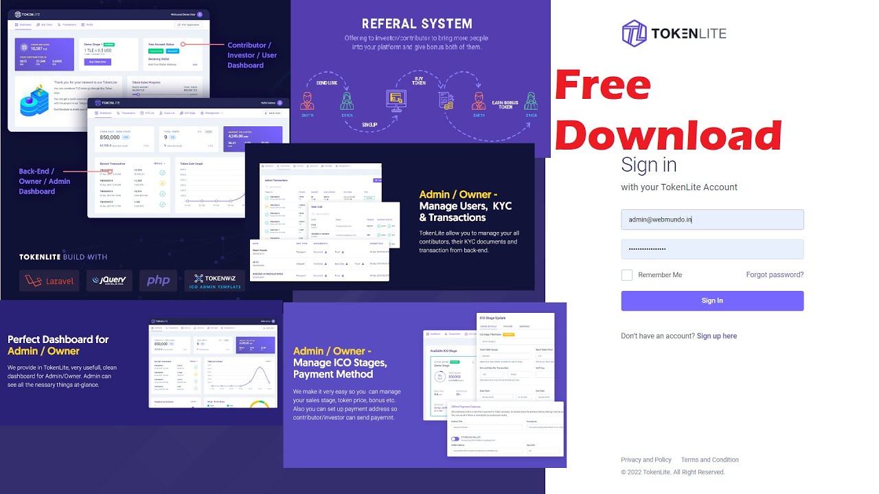 TokenLite – ICO / STO Token Sale Manage Dashboard for ICO | ICO Agencies or Crypto Based Company ...