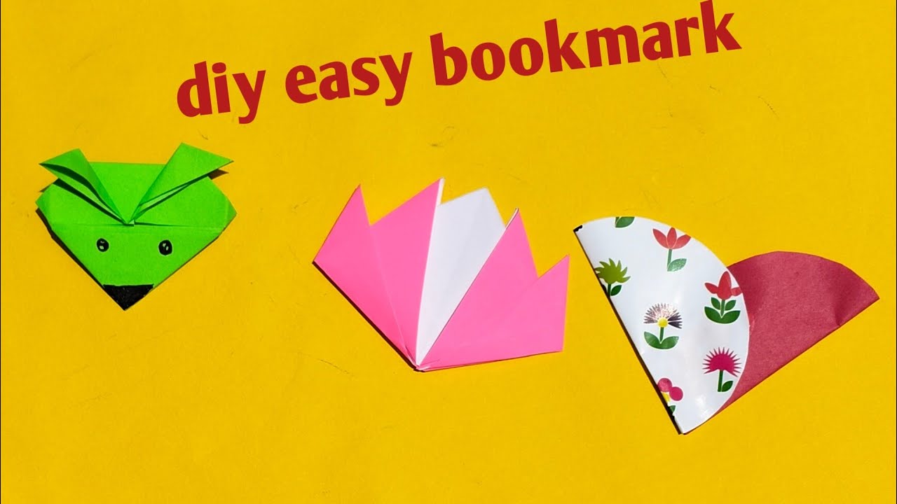 How to make bookmark with paper/ bookmark making ideas with paper ...