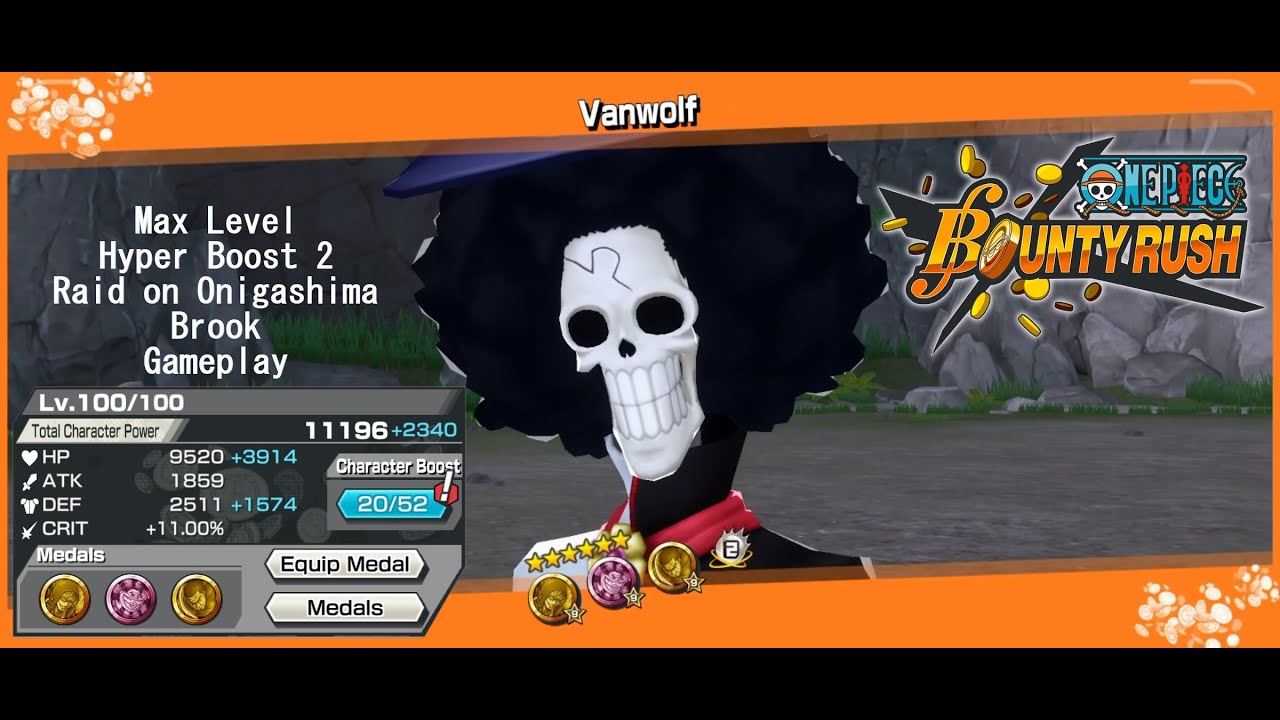 Max Level Hyper Boost 2 Raid on Onigashima Brook Gameplay One Piece ...