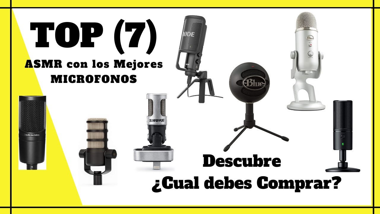 🥇ASMR con los Mejores MICROFONOS 🔝 (7) Mejor microfono para ASMR ...