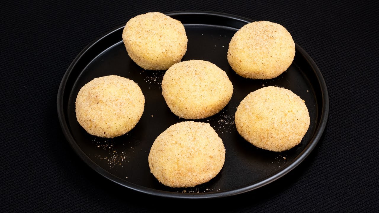 Potato bomb with mozzarella filling! A very easy and delicious recipe ...
