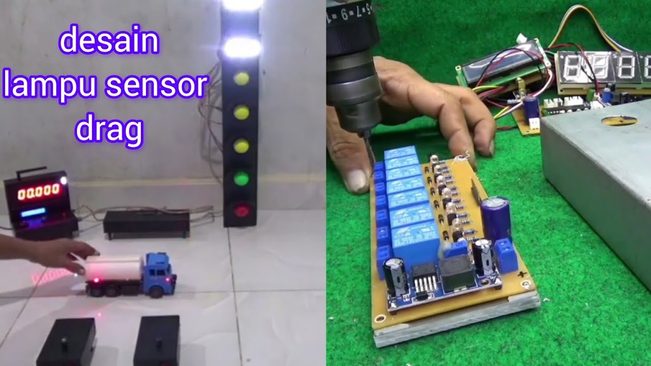membuat box lampu start vinis#untuk drag - YouTube
