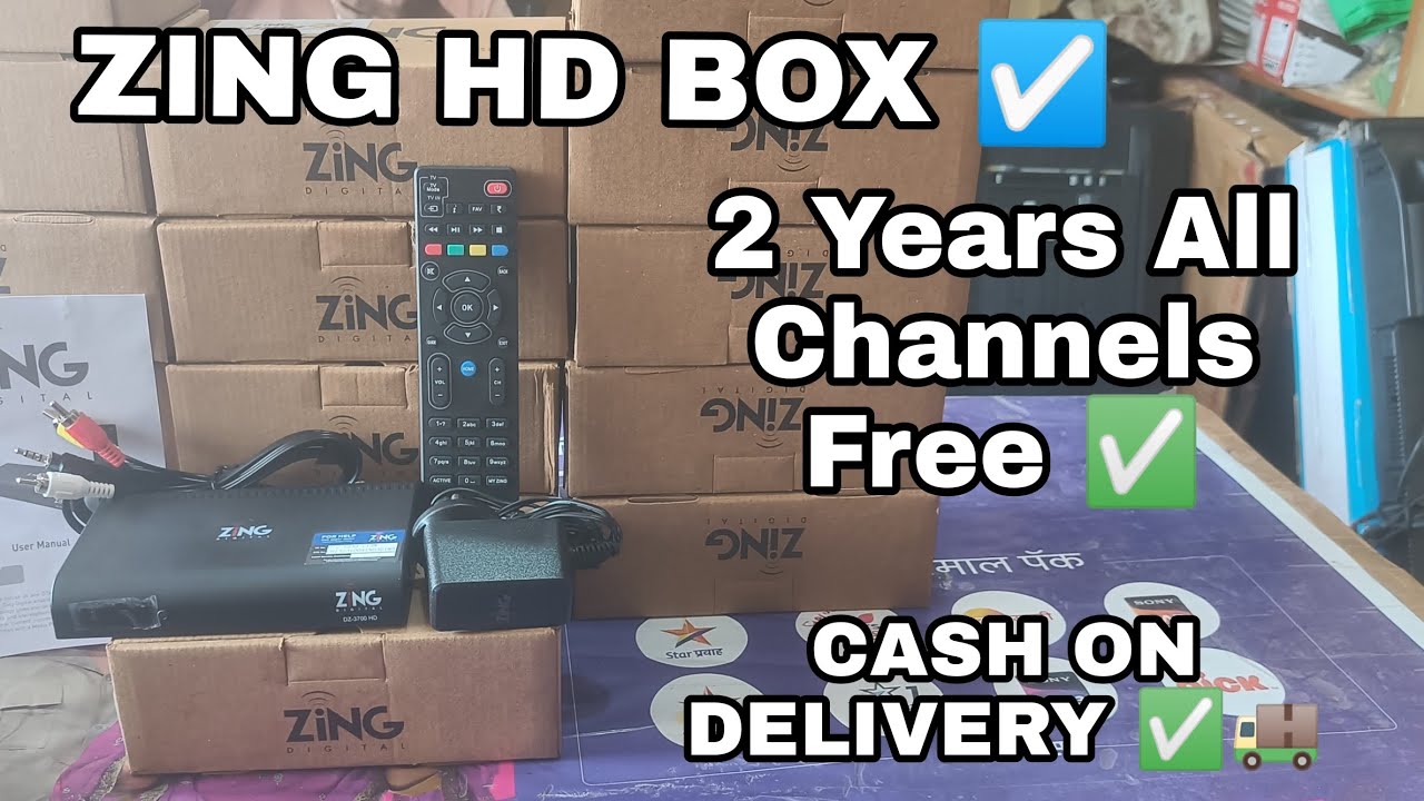 ZING SUPER 2 IN 1 HD BOX , UNBOXING and LATEST OFFER 2023 | 2 Years ...