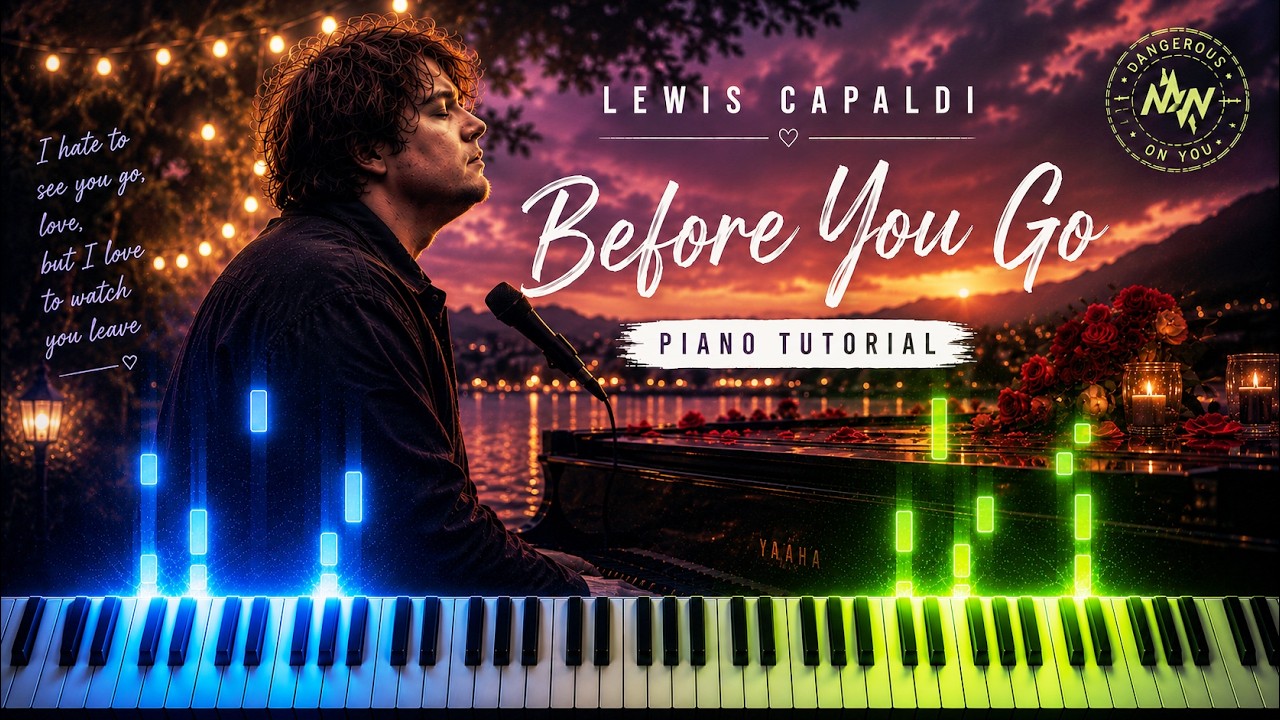 Before You Go Piano - How to Play Lewis Capaldi Before You Go Piano ...