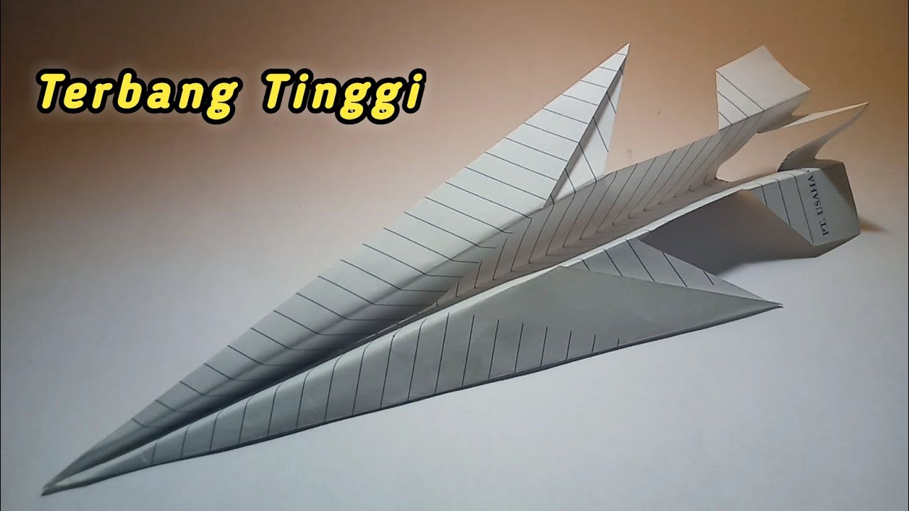 TERBANG TINGGI - How To Make A Paper Airplane Boomerang Easy - YouTube