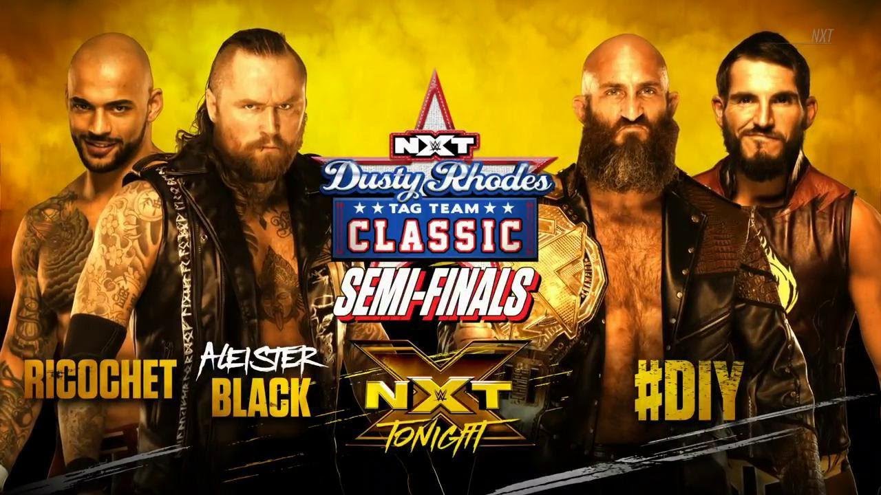 NXT DIY VS RICOCHET AND ALEISTER BLACK - YouTube