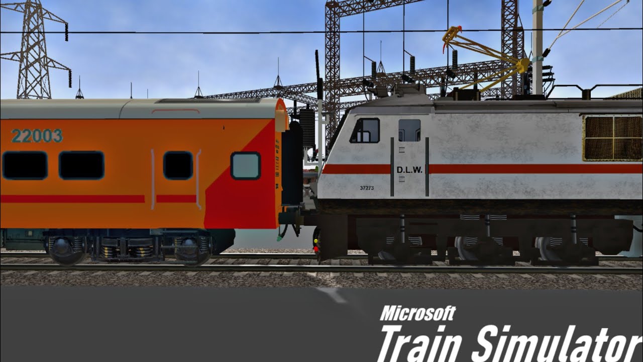 HWH WAP7 COUPLE ICF UTKRISHT COACH | TRAIN SIMULATOR | MSTS | - YouTube