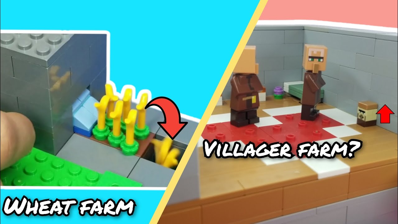 Building Automatic Minecraft Farms out of LEGO! - YouTube