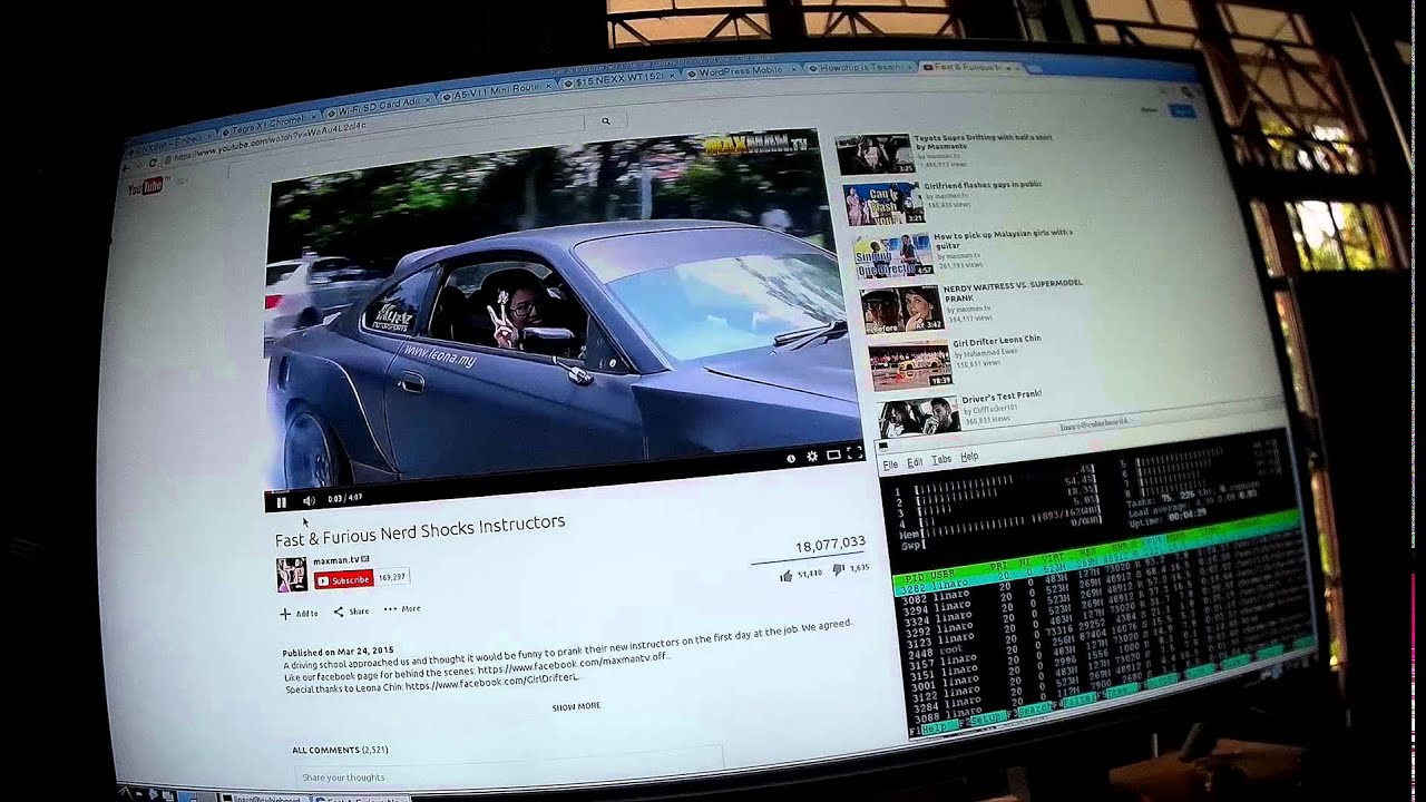 Ubuntu 14.04 / Linux on Cubieboard4 Development Board - YouTube