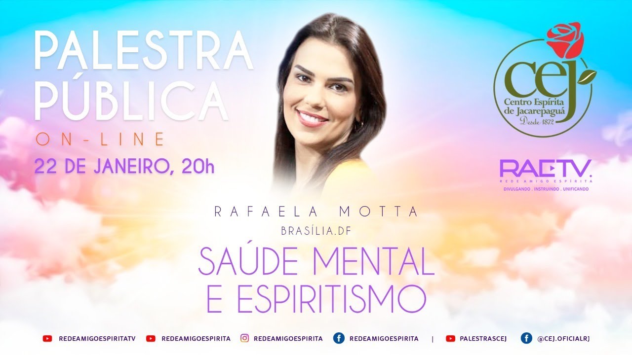 SAÚDE MENTAL E ESPIRITISMO - RAFAELA MOTTA - YouTube