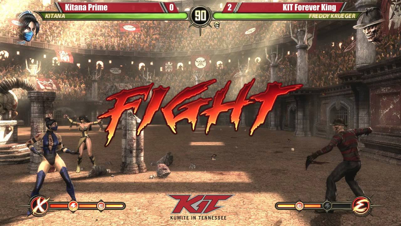 MK9 @ KIT15 - Kitana Prime (Kitana) vs KIT Forever King (Freddy Krueger ...