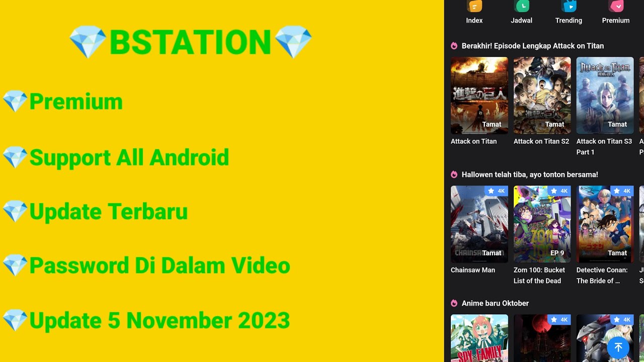 Bstation Premium Dan Jalan Jalan Update 5 November 2023 - YouTube