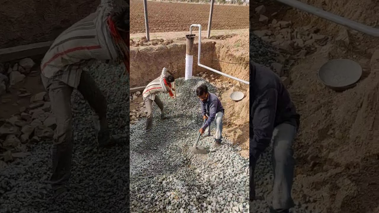 Rain Water Harvesting Pit Preparation - Borewell Recharge - YouTube