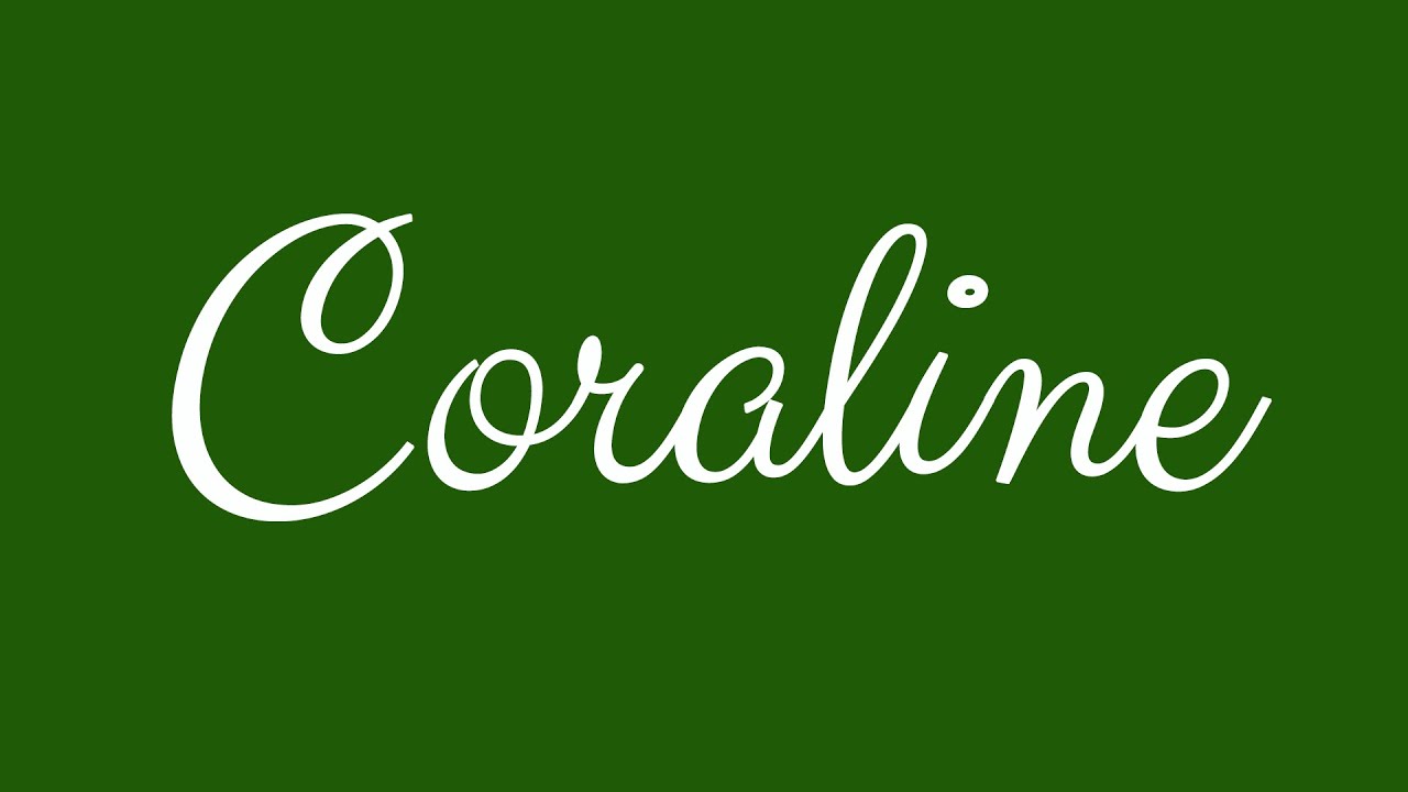 Learn how to Sign the Name Coraline Stylishly in Cursive Writing - YouTube