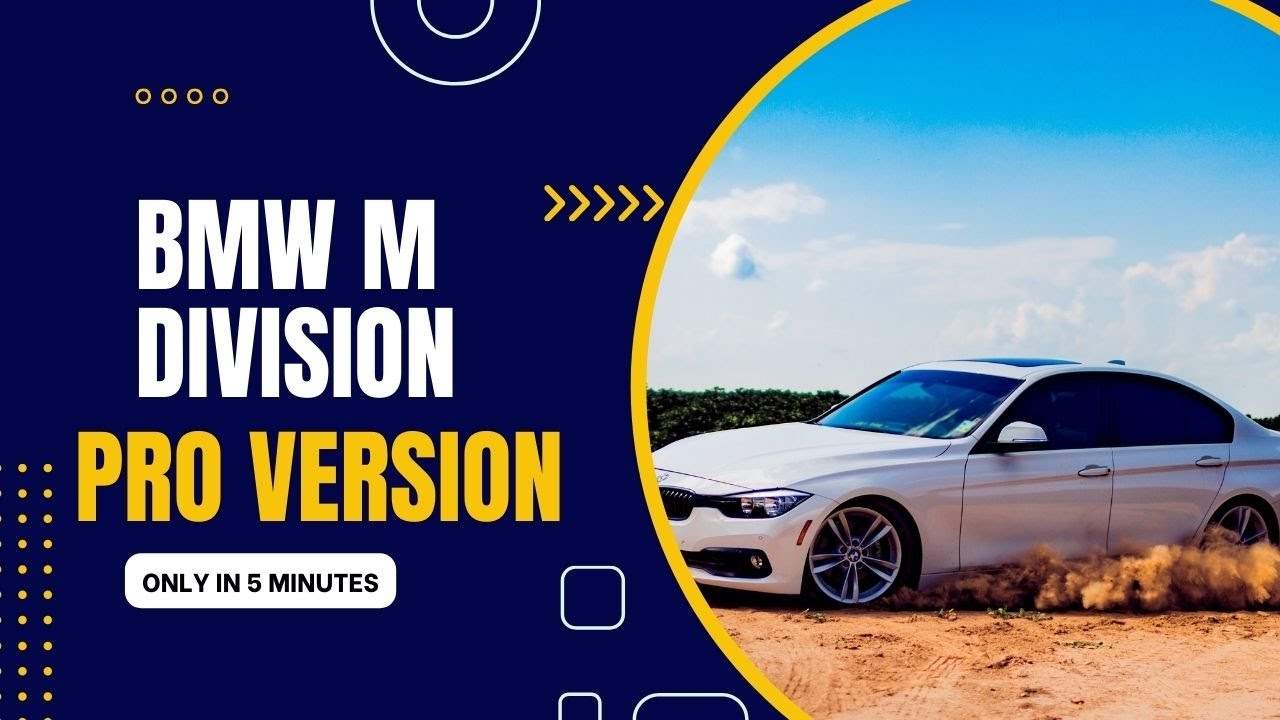 BMW M Division: The Ultimate Driving Experience - YouTube