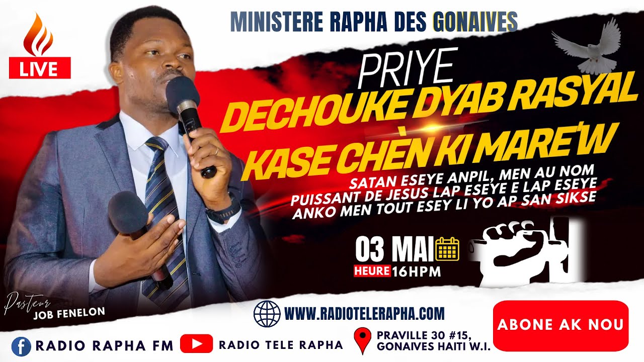 PRIYE DECHOUKE DYAB RASYAL |PRIYE DEBLOKAJ| PASTEUR JOB FENELON - YouTube