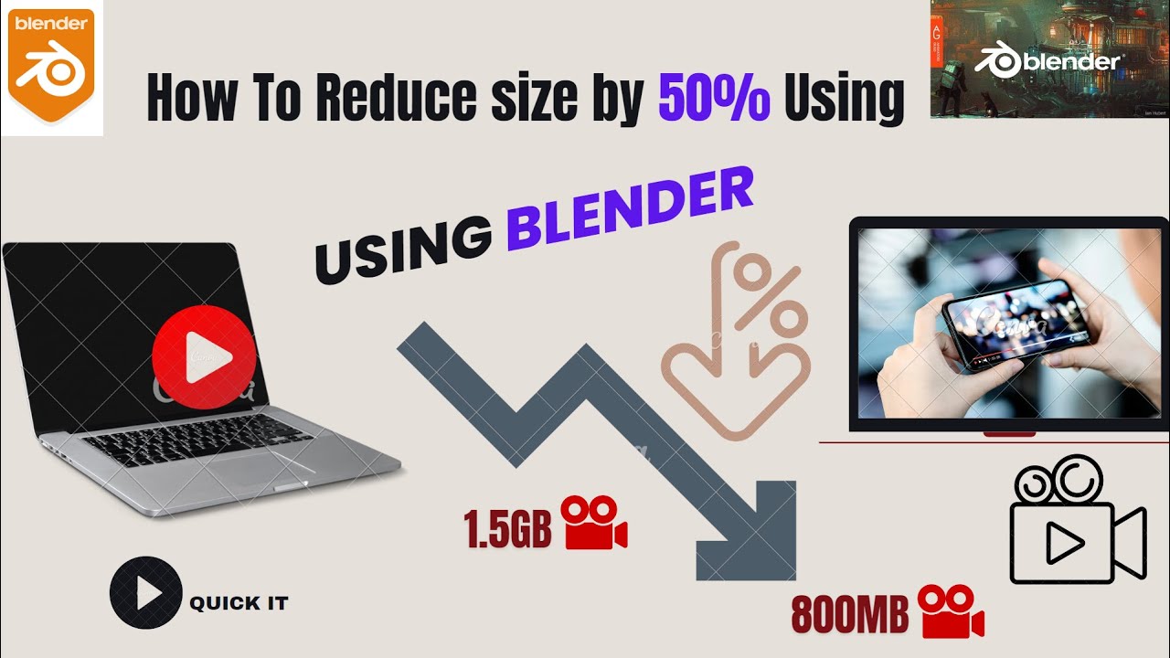 How to compress video without losing its quality using BLENDER? - YouTube