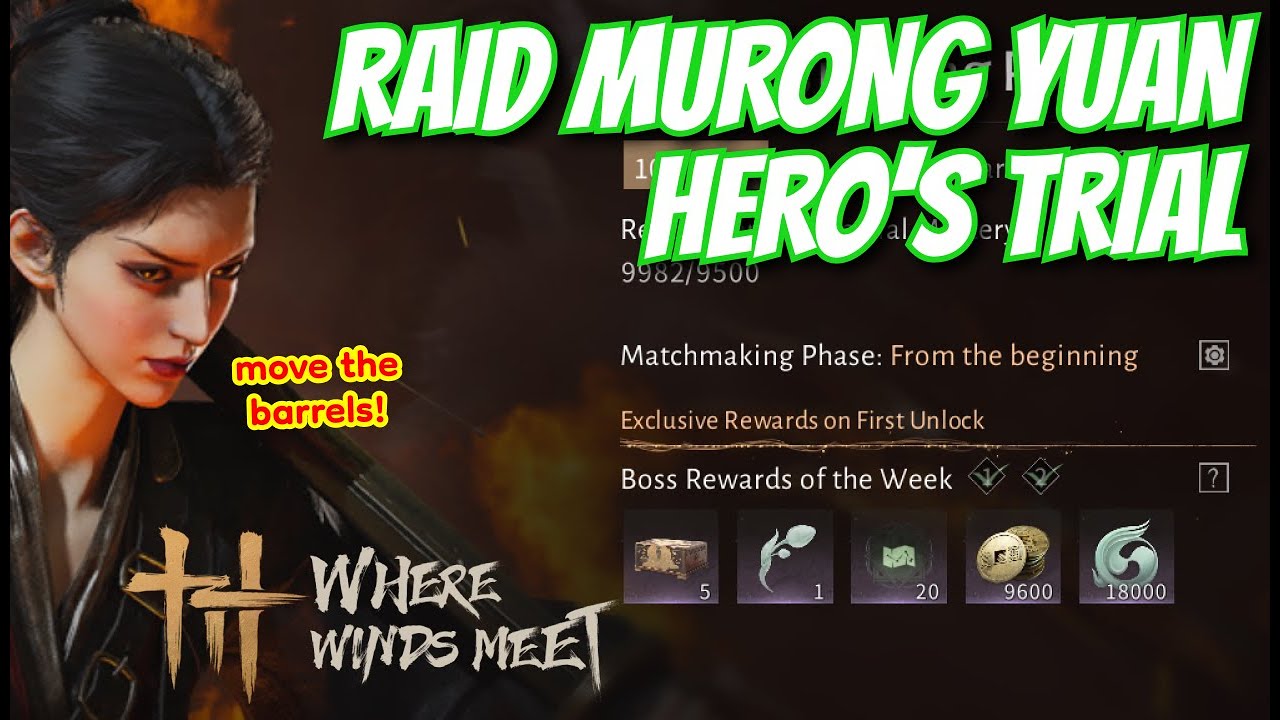 Where Winds Meet: First Raid 10 players Murong Yuan Hero's Realm - YouTube