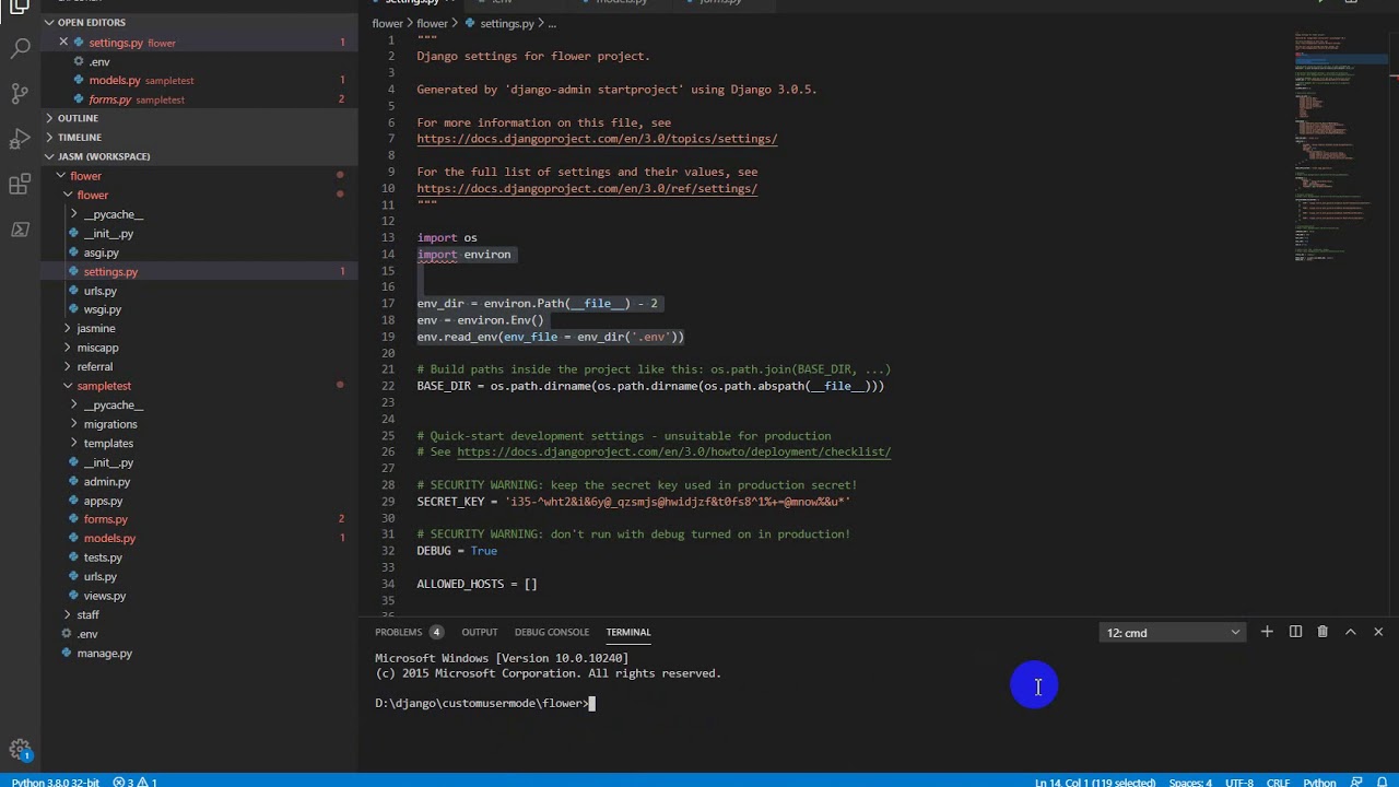 Setting Django Virtual Environment Automatically For Vs Code Advanced 3168