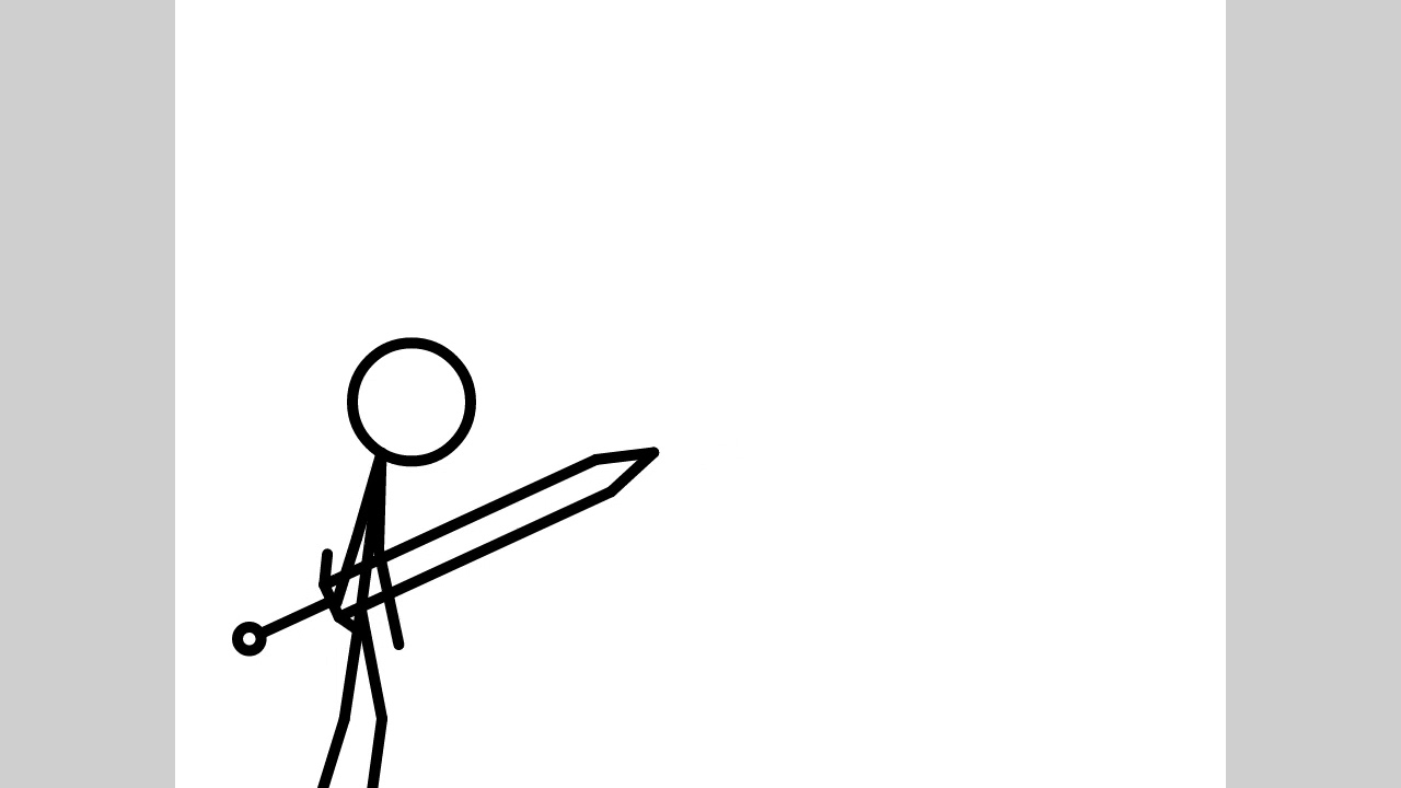 Stick man throw a sword - YouTube