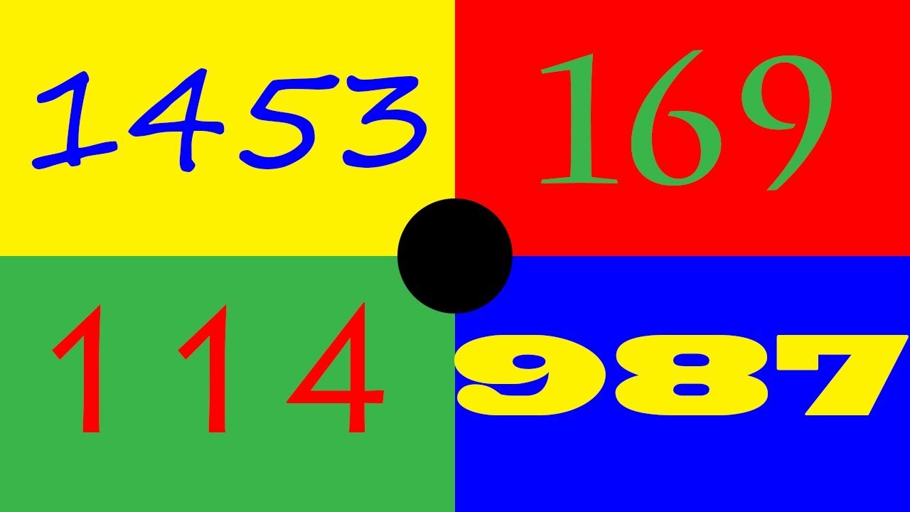 Colorful Numbers 1 - 1,500!! [HD] [SPECIAL EDITION] - YouTube