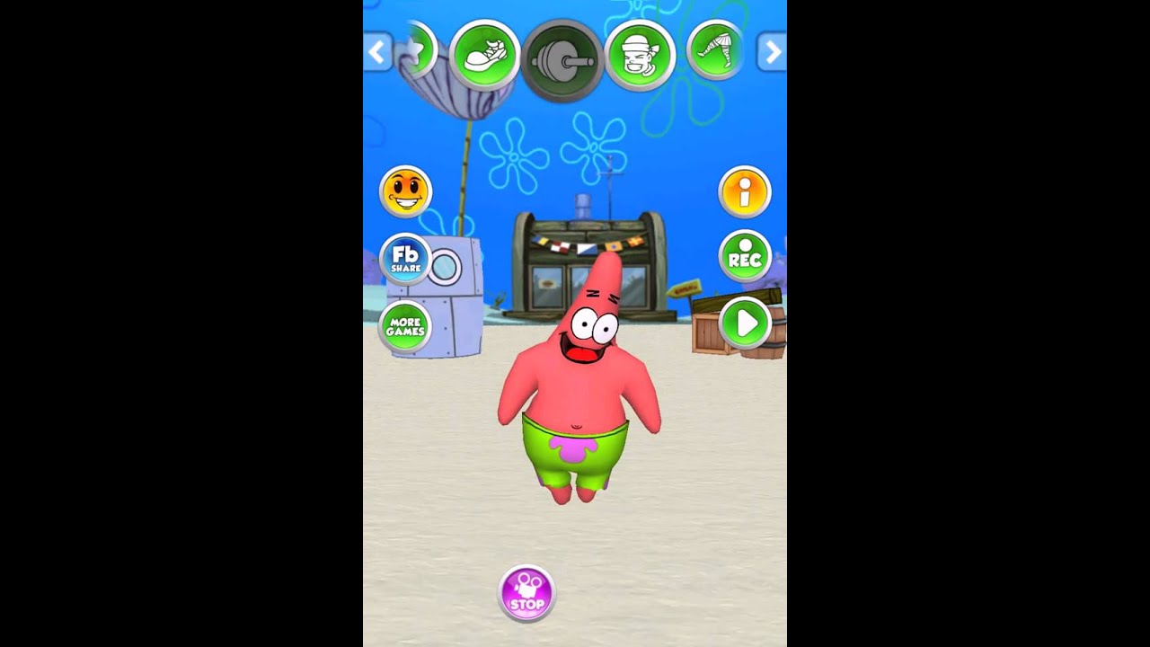 Talking Starfish Patrick replay - YouTube