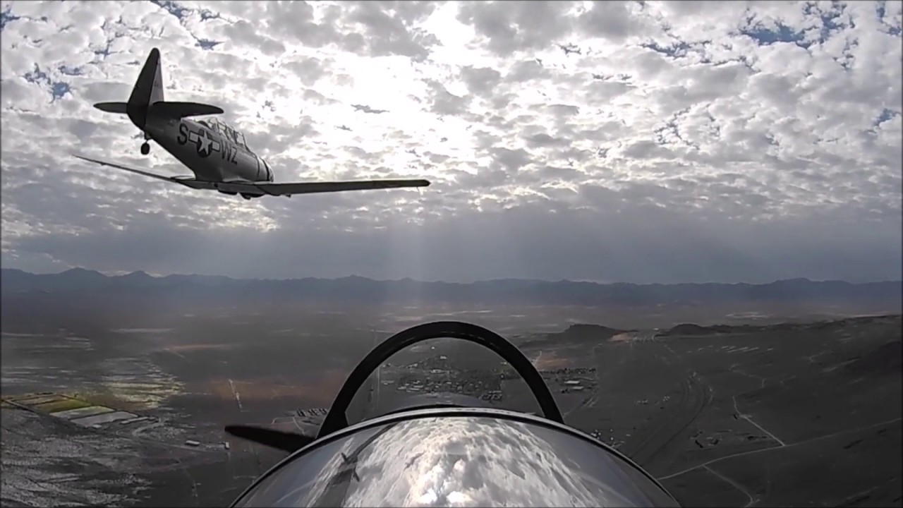 AT-6 Training Flight at WWII Pilot Training Camp - YouTube