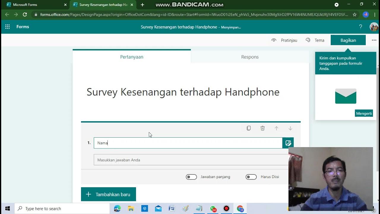 Membuat Survey di Microsoft Forms - YouTube