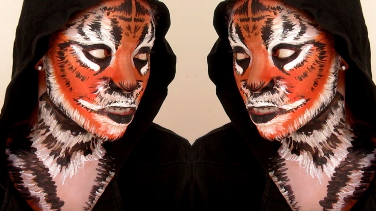 Tiger Halloween Makeup Tutorial | Halloween Madness | PETITE-SUE ...