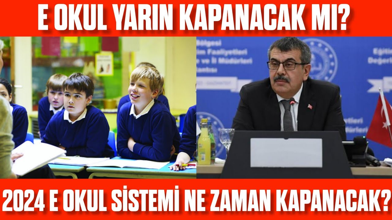 E-OKUL YARIN KAPANACAK MI? Okula gitmesek devamsızlık işlenir mi? E ...