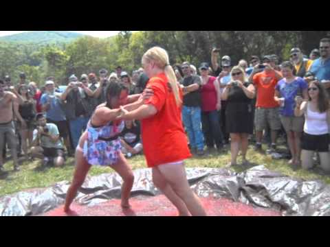 Crossroads Rally 2012 Jello Wrestling Round Two - YouTube