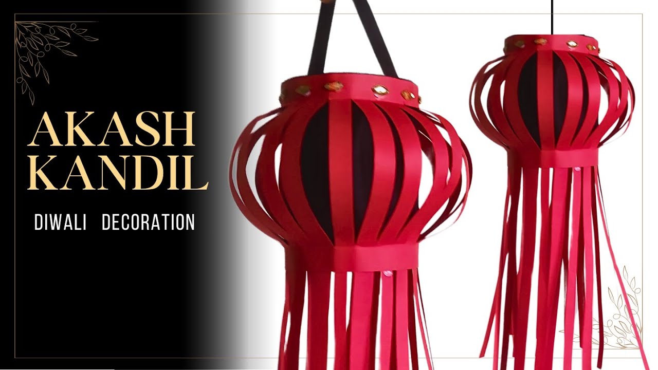 Akash kandil making at home for diwali / Mini akash kandil / Paper ...